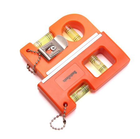 China Mini Keychain Level Ruler with Magnet Base V Stripe Spirit Level ...
