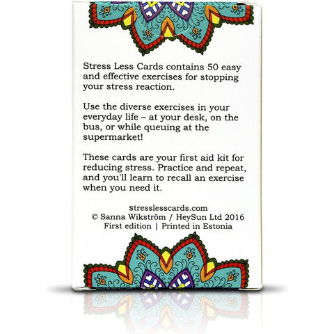 China Stress Less Cards 50 Mindfulness & Meditation Exercises Helps ...