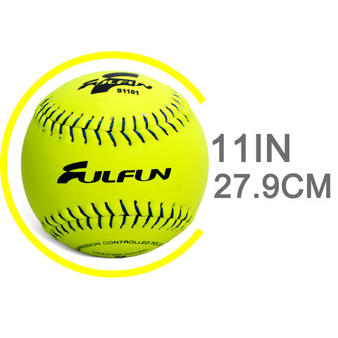 China Slow Softball 11 inch Compression Controlled Polycore 809C Optic ...