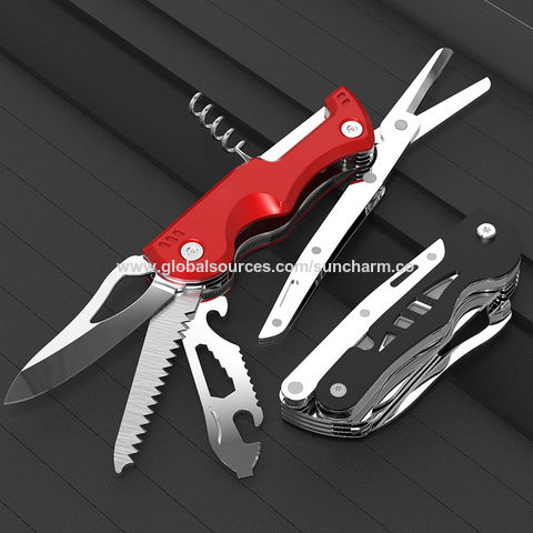 China Multitool pliers knife scissors screwdriver with 9 bits black on ...