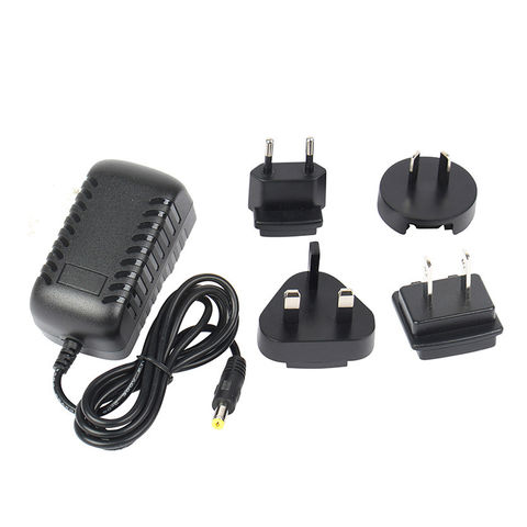 China 12V 2A Interchangeable Plugs Adapter Wall Mount Adapter for ...