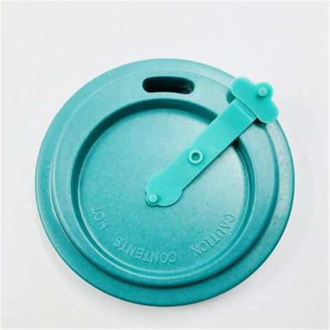 China Reusable and dishwasher safe bamboo fiber coffee cup lid stopper ...