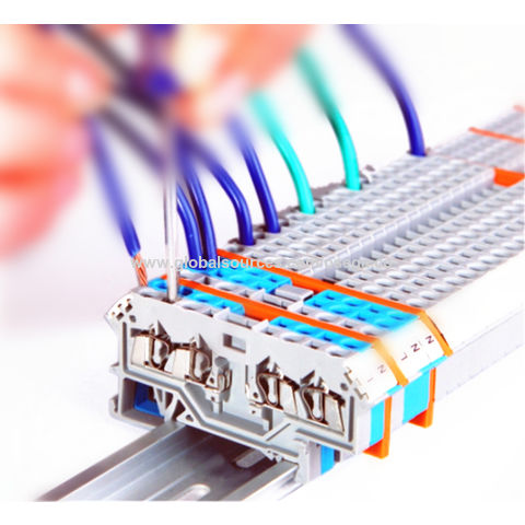 China Factory price 4mm2 Screw type Din rail mounting Electric ...