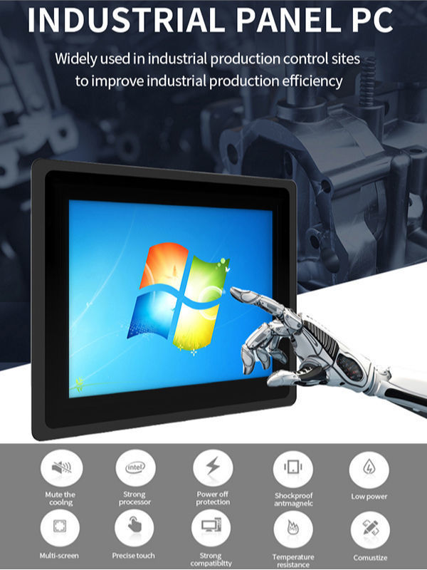 China HMI/ IOT/ Industrial full flat 10 12 15 17 19 21.5 inch LCD touch ...