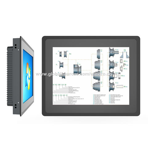 China HMI/ IOT/ Industrial full flat 10 12 15 17 19 21.5 inch LCD touch ...