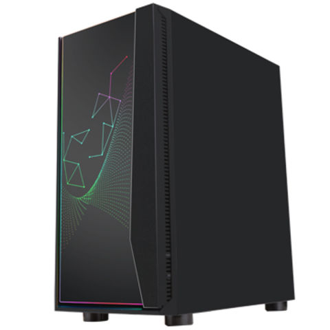 China AOJIE 3402 model with ARGB Strip standard ATX gaming computer ...