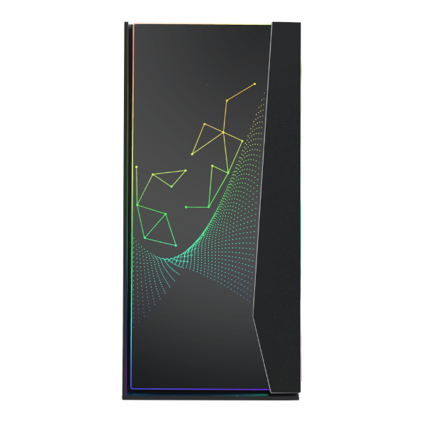 China AOJIE 3402 model with ARGB Strip standard ATX gaming computer ...