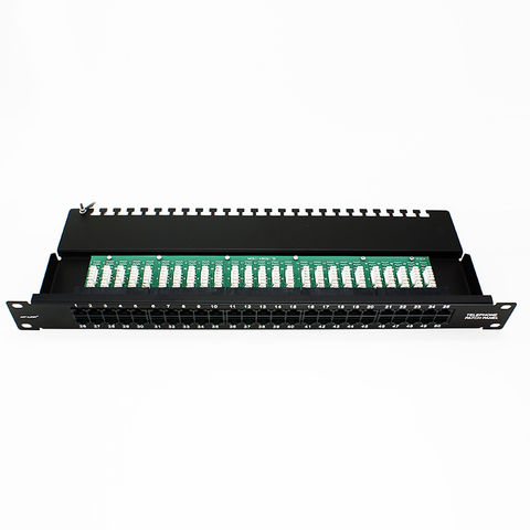 China Cat 3 Patch Panel Telephone 50 Ports on Global Sources,Patch ...
