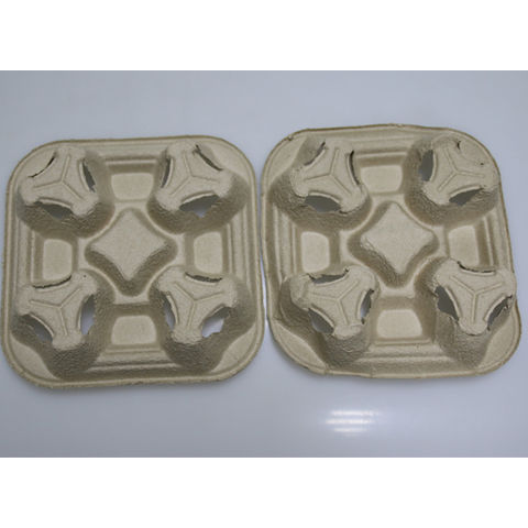 China 10-24oz coffee paper pulp tray/carrier on Global Sources,coffee ...