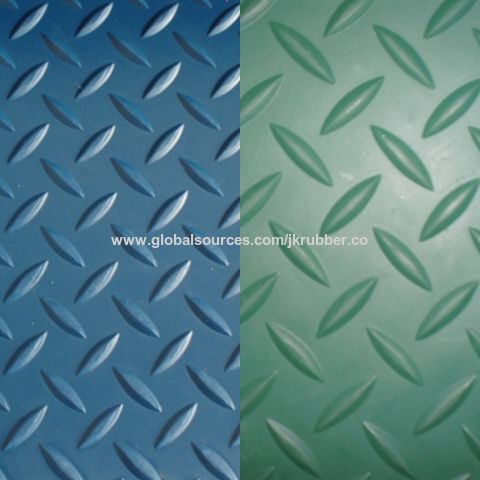 China Rubber Garage Floor Mats Diamond Pattern Rubber Flooring Durable ...