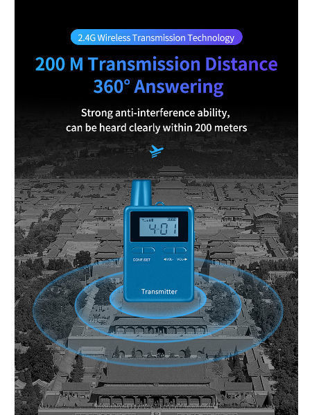 China Bluetooth Waterproof Wireless Uhf Radio Whisper Tour Guide System ...