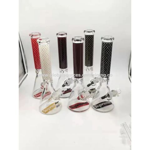 China Glass bong 16-Inch 9mm Thickness Colorful Beaker Base Glass Water ...