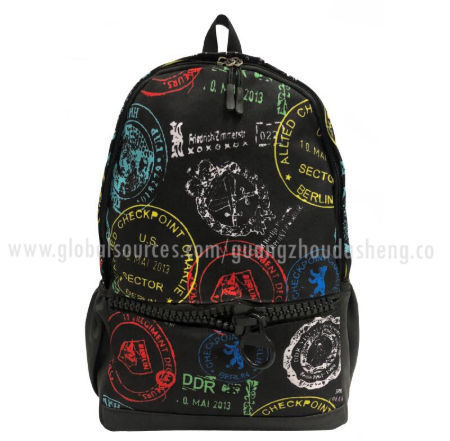China Printing backpack for boy girl teenagers ladies' casual travel ...