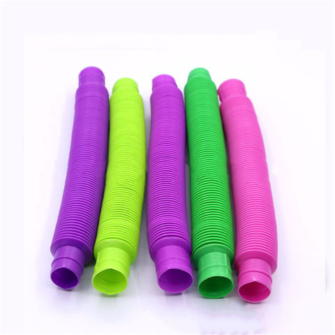 China Wholesale colorful DIY building plastic fidget sensory tools tube ...