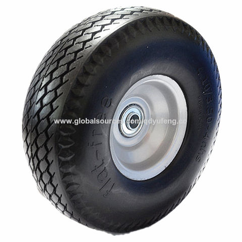 China 10x3 Pu Foam Wheel for hand trolley,10 inch solid foam wheel on ...