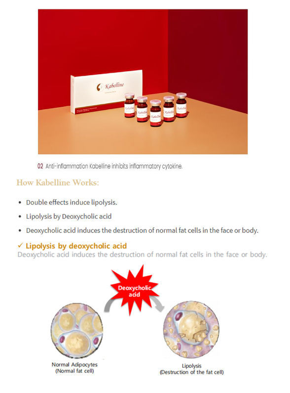 China Kabelline for Remove Fat Deoxycholic Acid Injection Fat ...