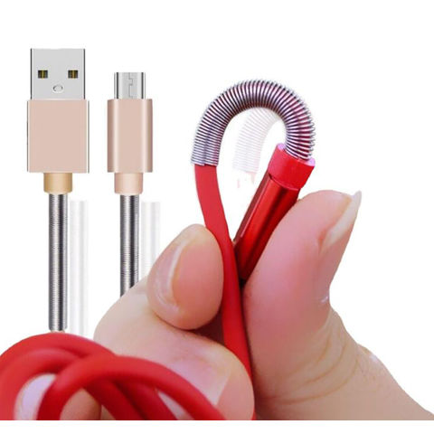China USB A to Micro Charger TPE Half Elastic Fast Charging Cable USB C ...