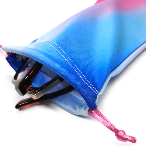 China Custom Logo Printed Microfiber Drawstring Sunglasses Eyeglass ...
