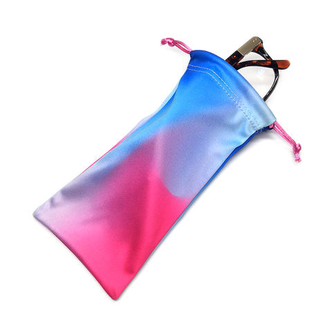 China Custom Logo Printed Microfiber Drawstring Sunglasses Eyeglass ...