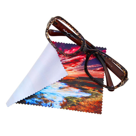 China Customized print phone glasses jewelry microfiber Lens cleaning ...