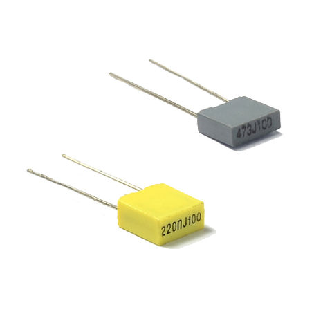 China Mini Box Metalized Polyester Film Capacitors, Suitable for Direct ...