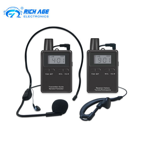 China Richitek Tour Guide Headset System one Way Radio Guide System ...