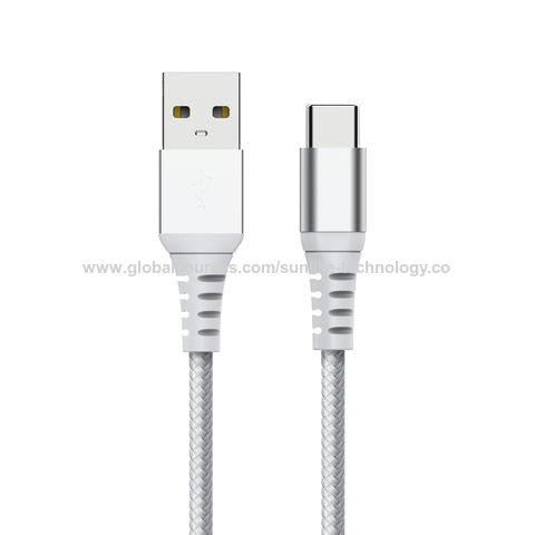 China USBC to USB C 2.0 Cable, metal shell with braided jacket, max 3A ...