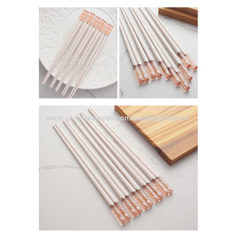 China Sakura pollen alloy chopsticks high temperature resistant, non ...