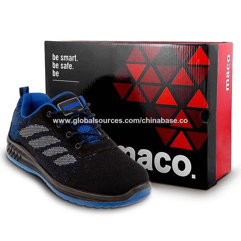 China S1P Safety shoes sporty fly knit upper fiber glass toe Kevlar ...