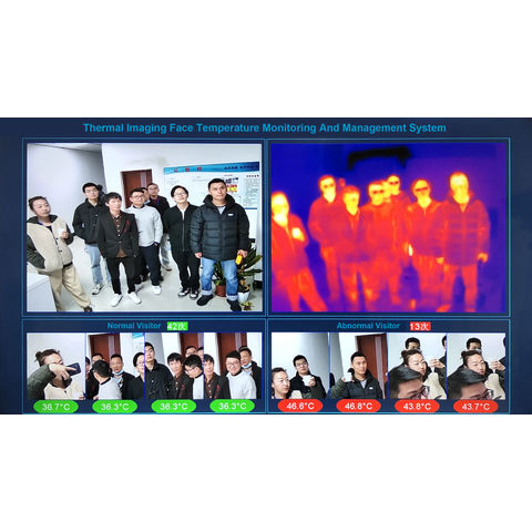 China CCTV thermal imaging surveillance camera body temperature detect ...