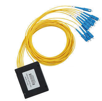 China 1X8 ABS Box Type Fiber Optic PLC Splitter With SC/UPC Connector ...