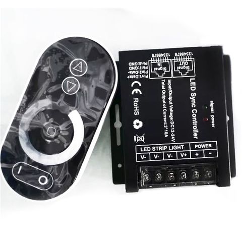 China DC12v 24v LED Dimmer RF RGB remote control lighting controller ...