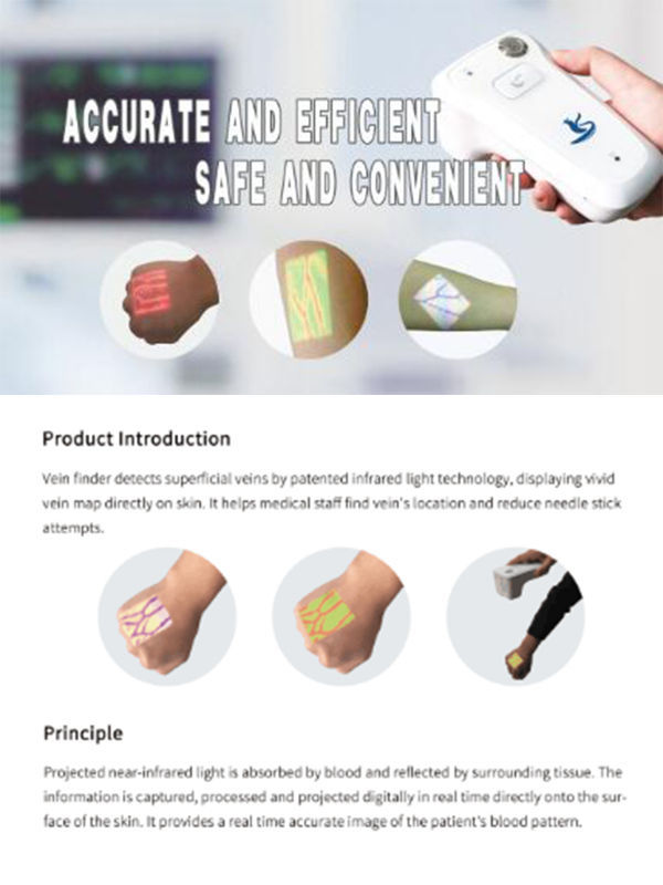 China Vein Finder Handheld Infrared and Clear Imaging for Vein Display ...