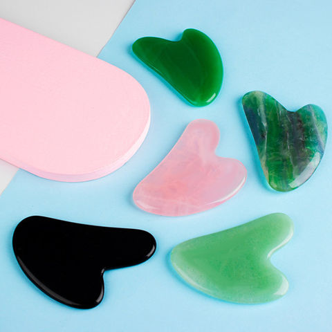 China Powder crystal Jade scraping Heart-shaped jade scraping crystal ...
