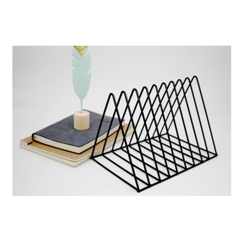 China 10 Lattice Home Office Metal Newspaper Holder Magazine File ...