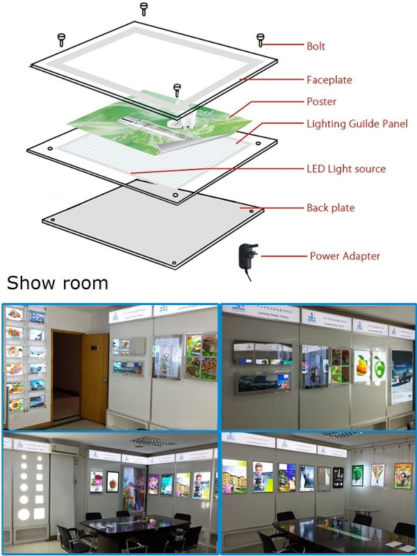 China Crystal double side light box, advertising, acrylic light box ...