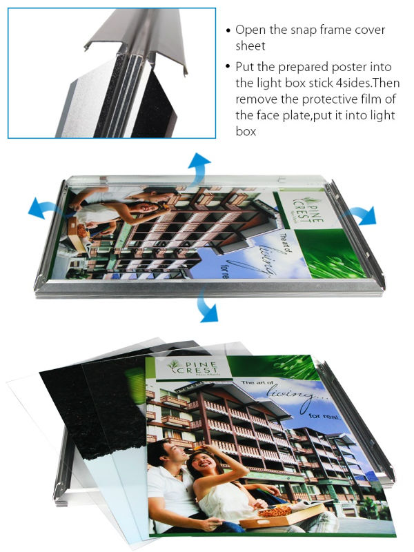 China Double sides light box, LED light box for advertising, two sides ...