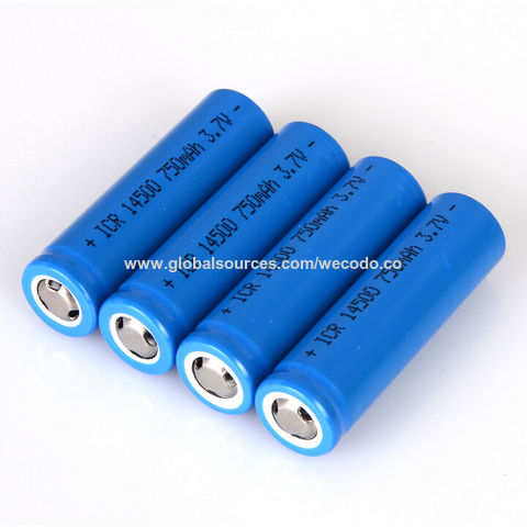 China 14500 cell 3.7V 7.4V 800mAh Lithium ion Battery Pack on Global ...