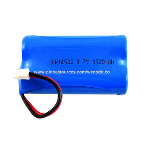 China 14500 cell 3.7V 7.4V 800mAh Lithium ion Battery Pack on Global ...