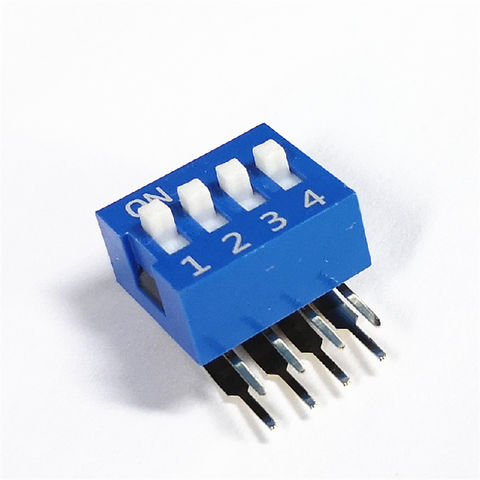 China Dip switch, 4 pin SMD 1 position right angle switch dip switch on ...