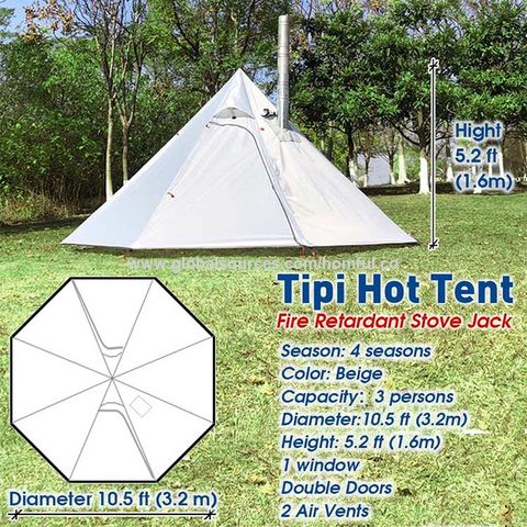 China HOMFUL Camping Teepee Tent American Indian style Family Tent ...