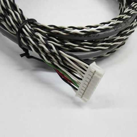 China New 6p custom wire harness 24AWG twisted wire assembly on Global ...