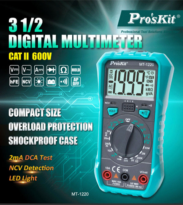 3-1/2 Digital Multimeter, basic meter compact meter digital meter - Buy ...