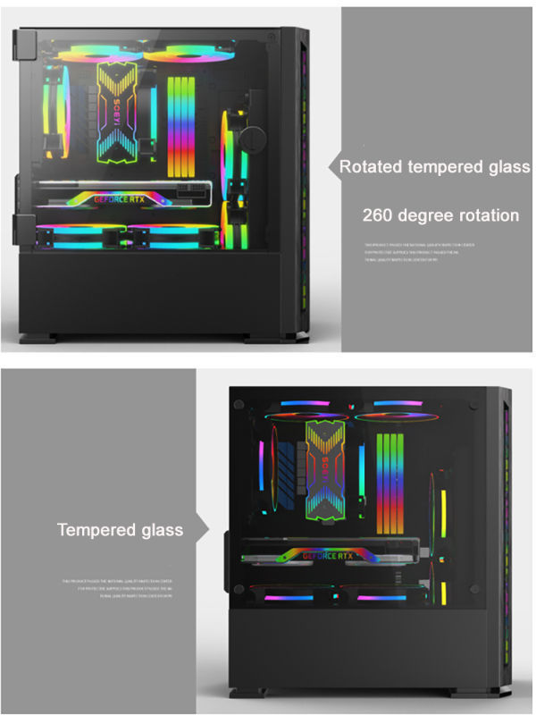 China Gaming Hardware Gabinete Casing Mid Tower Rgb Pc Gamer Oem ...