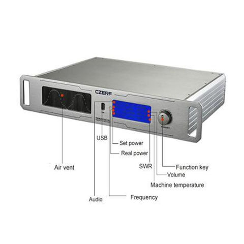 China 1KW 1000 watts fm Radio Station wireless broadcasting Transmitter ...