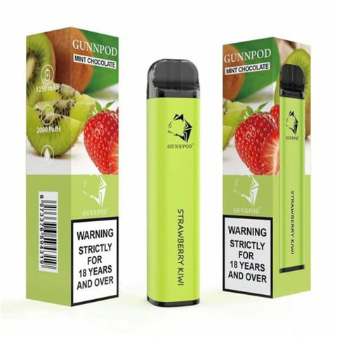 China 2021 Best Original 5% nic Gunnpod 20 Flavours 2000 Puffs with 8 ...