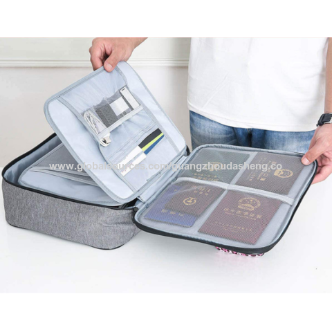 China 2/3 layers document bag with lock certificate file organizer ...