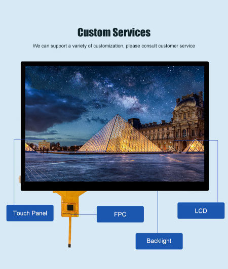 China Kingtech 10.1 inch display screen IPS 1280x800 wide temperature TFT LCD touch panel on ...