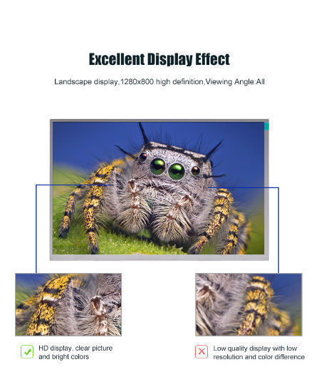 China Kingtech 10.1 inch display screen IPS 1280x800 wide temperature TFT LCD touch panel on ...