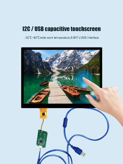 China Kingtech 10.1 inch display screen IPS 1280x800 wide temperature TFT LCD touch panel on ...